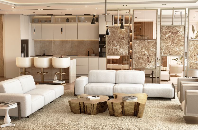 Embracing Contemporary Comfort: Take A Look at this Modern Living Room ...